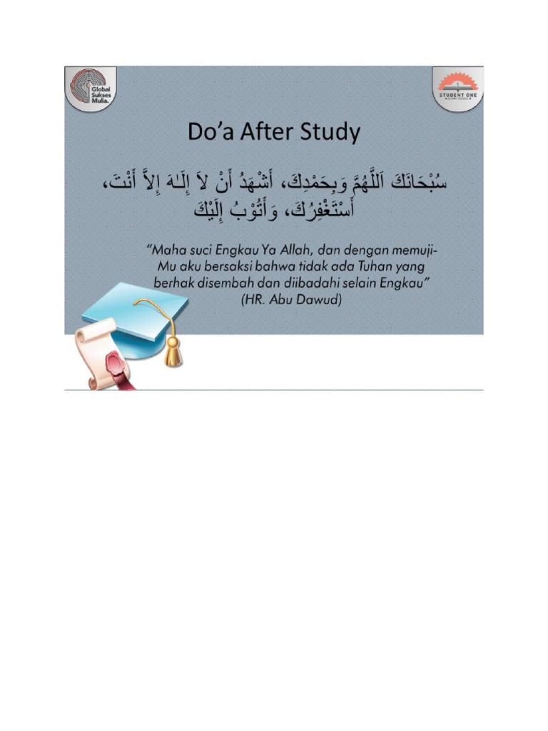 Doa After Study | PDF