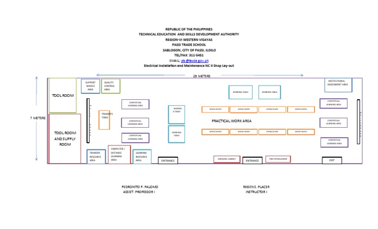 TESDA Passi Trade School Electrical Installation Layout | PDF