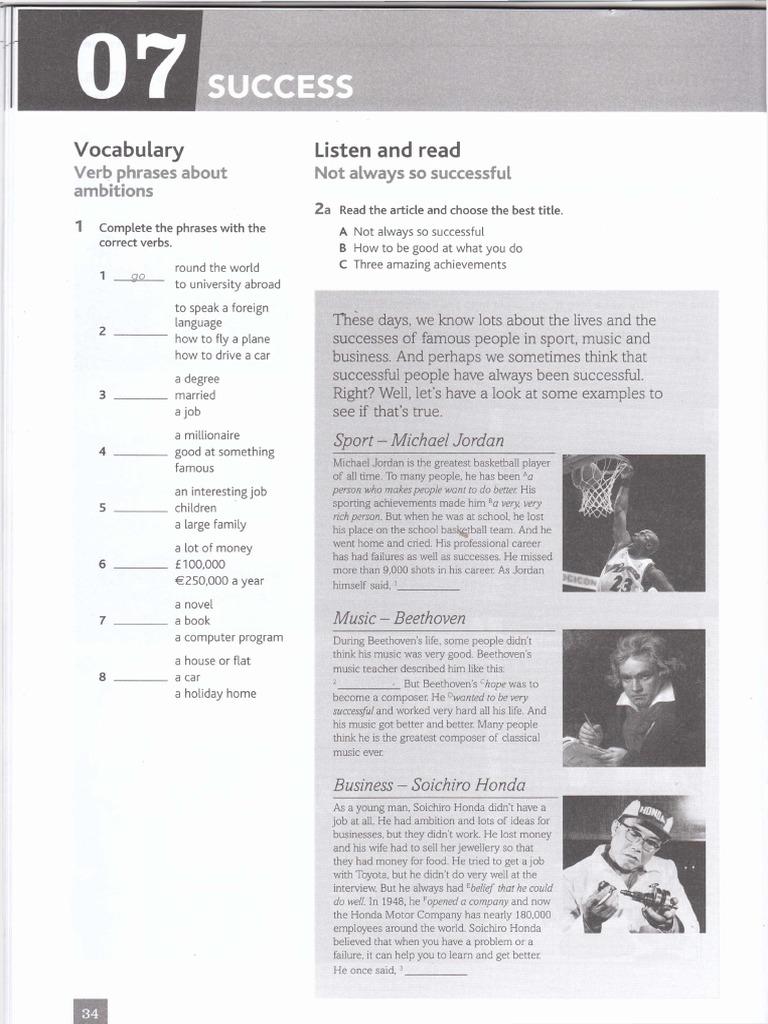 Unit 7 - Success | PDF | Stress (Linguistics) | Human Communication