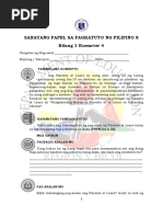 Q4 Fil.8 Modyul 1 Florante at Laura Macapaz | PDF