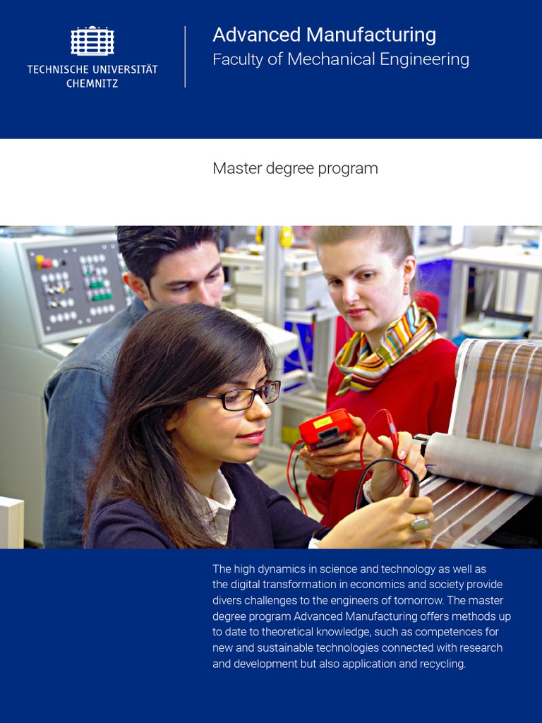 Master's in Advanced Manufacturing | PDF | Engineering | Academic Degree