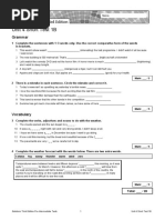 Unit Exam Unit 7 - Solutions Third Edition Intermediate | PDF ...