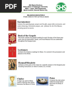 Church Liturgical Objects and Terms 011717 | PDF | Eucharist | Altar