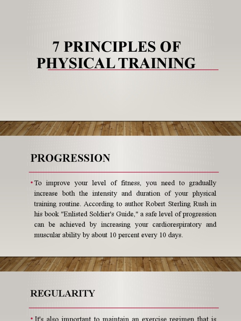 Lesson 4 - 7 Principles of Physical Training | PDF | Physical Fitness ...