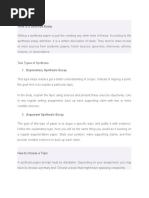 AP Lang Synthesis Essay Guide | PDF | Essays | Plagiarism