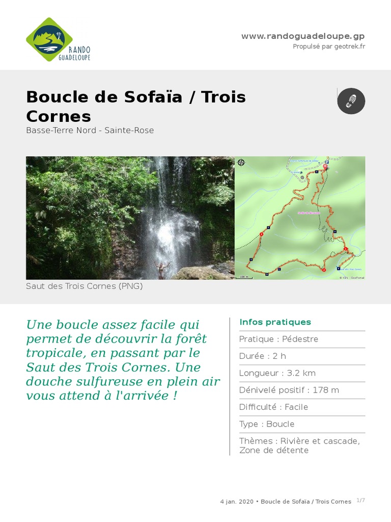 Boucle de Sofaïa : Saut des Trois Cornes | PDF | Randonnée | Bois