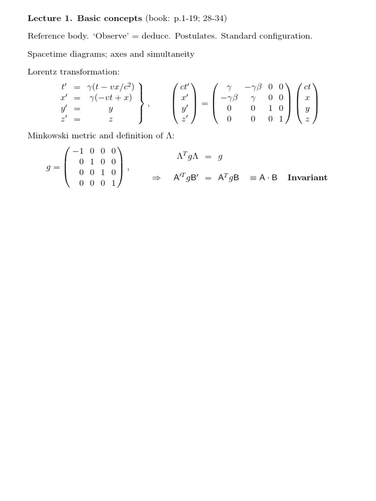 b2 Mechanics | PDF | Physical Quantities | Special Relativity