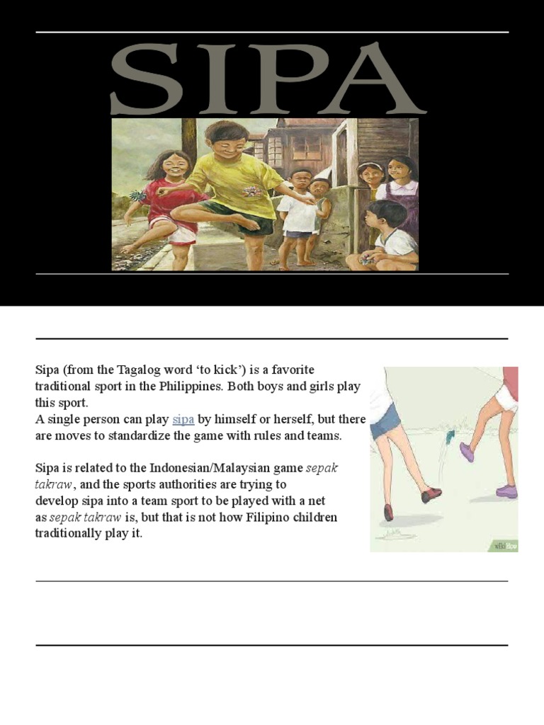 Sipa Larong Lahi | PDF