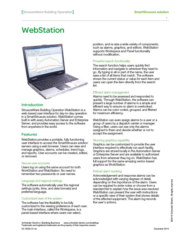 WebStation Specification Sheet 03-16025-01-En | PDF | Internet & Web ...