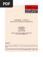 Interior Design Company Profile Sample | PDF | Interior Design | Business