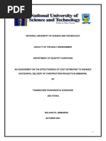 Construction Industry Federation of Zimbabwe: Membership List As at 1St ...
