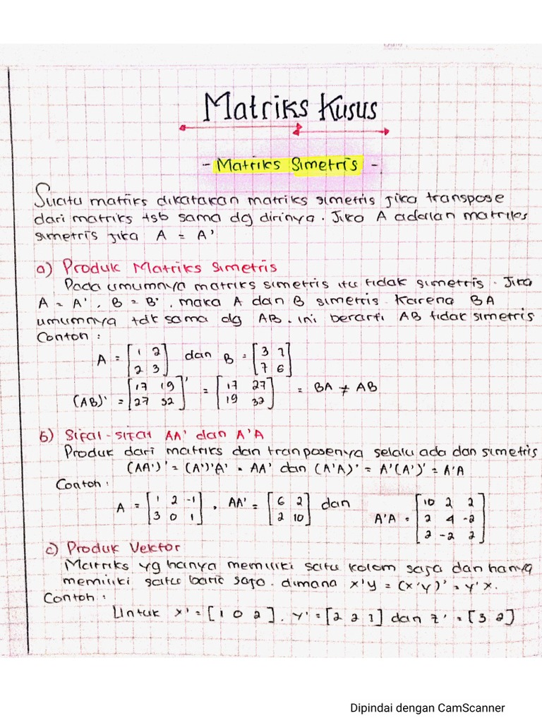 Spesial Matriks | PDF