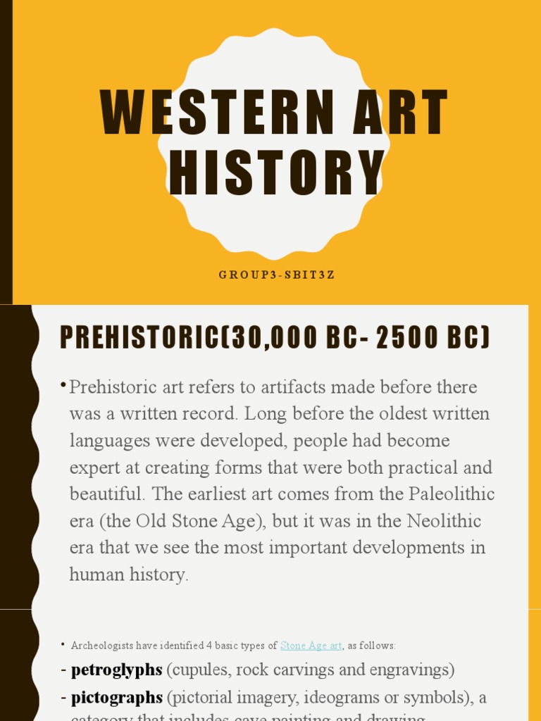 Western Art History: Group3-Sbit3Z | PDF | Realism (Arts) | Impressionism