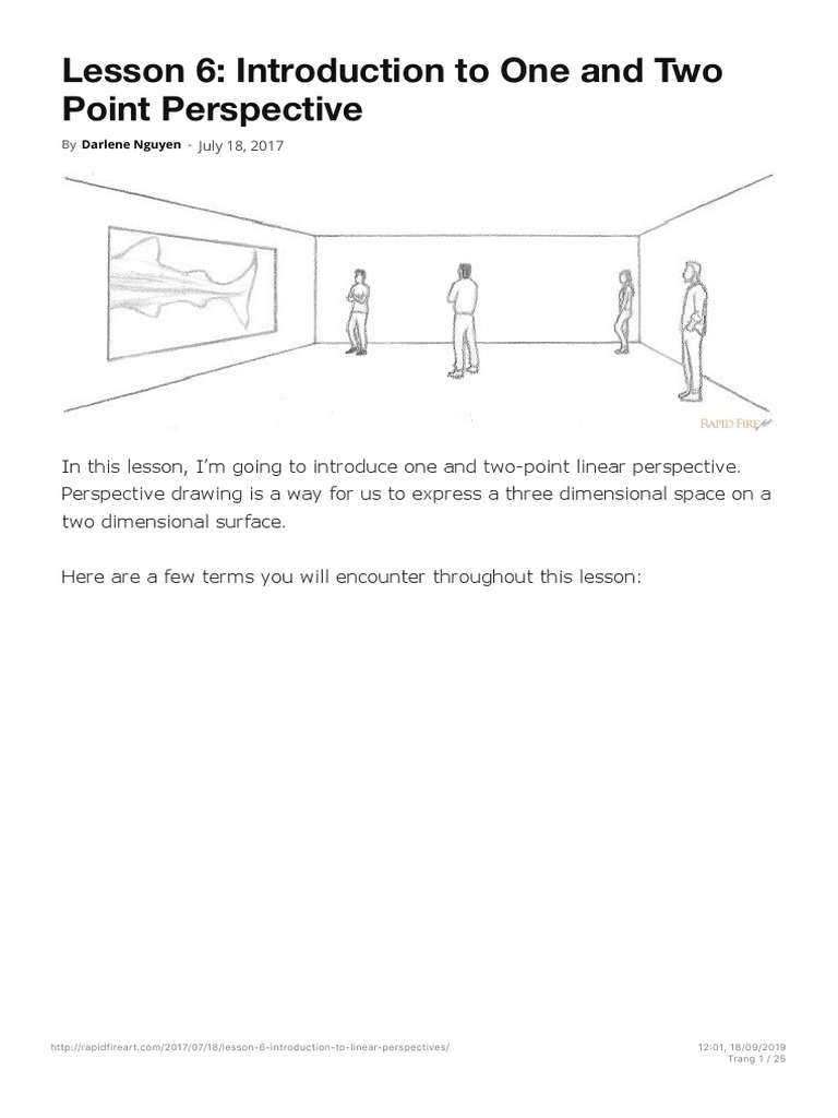 Learn One And Two Point Perspective With Rapidfireart Lesson 6 – PKYGD