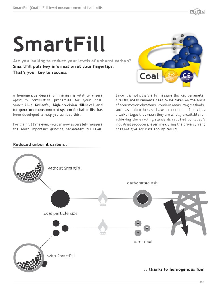 KIMA SmartFill Coal | PDF | Coal | Mill (Grinding)