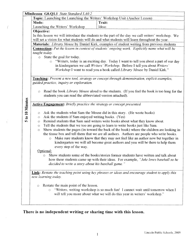 Kinder UoS Writing | PDF