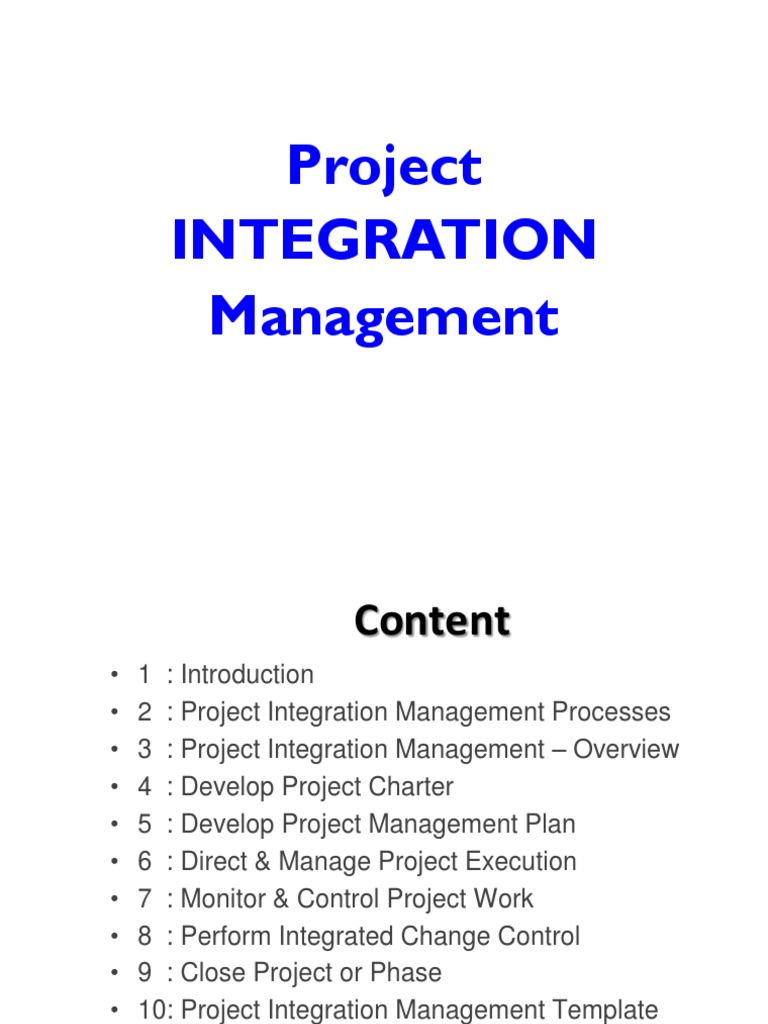 Project Integration Management | PDF | Project Management | Business