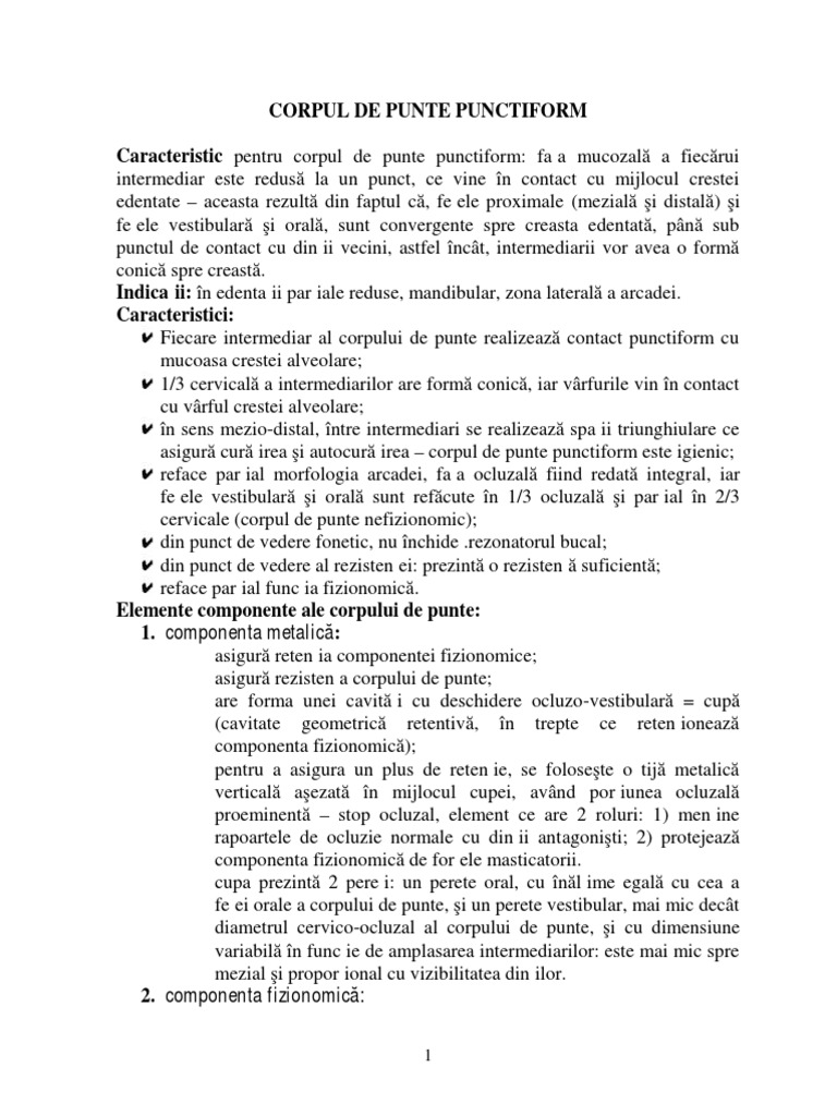 2 Corpul de Punte Punctiform | PDF