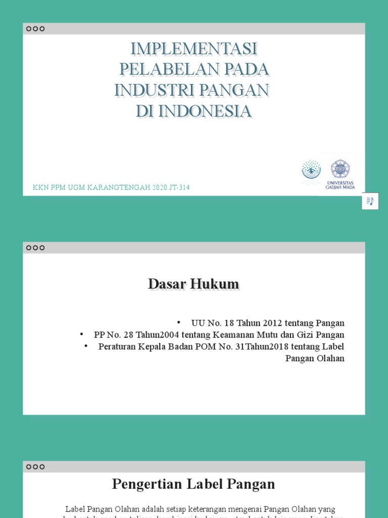 Pelabelan Pangan di Indonesia 2023 | PDF