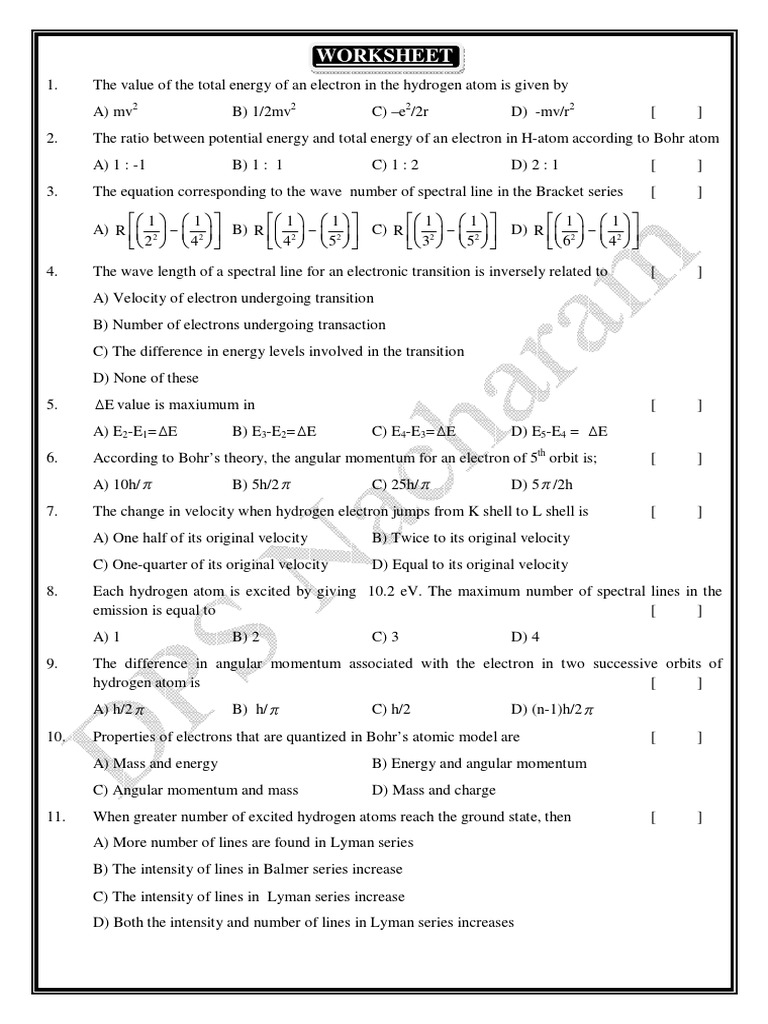 Viii - Chemistry - Unit-3 - Atomic Structure - 2 - 2 WS23 - 08 - 202104 ...