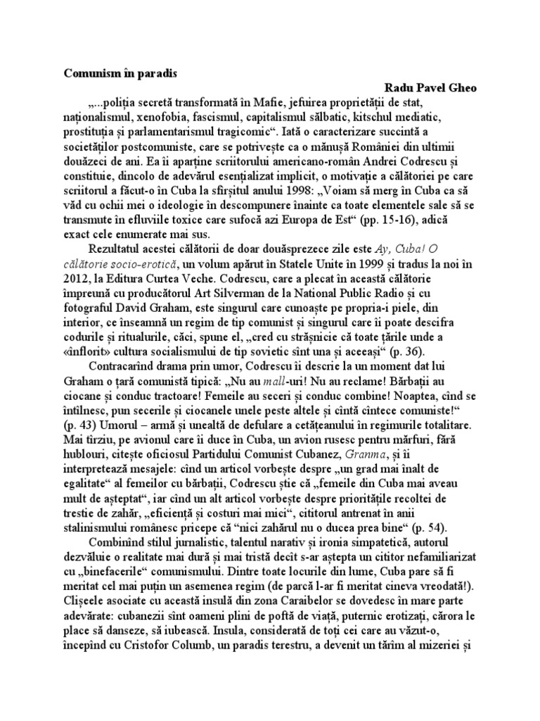 Codrescu Andrei - Ay Cuba | PDF