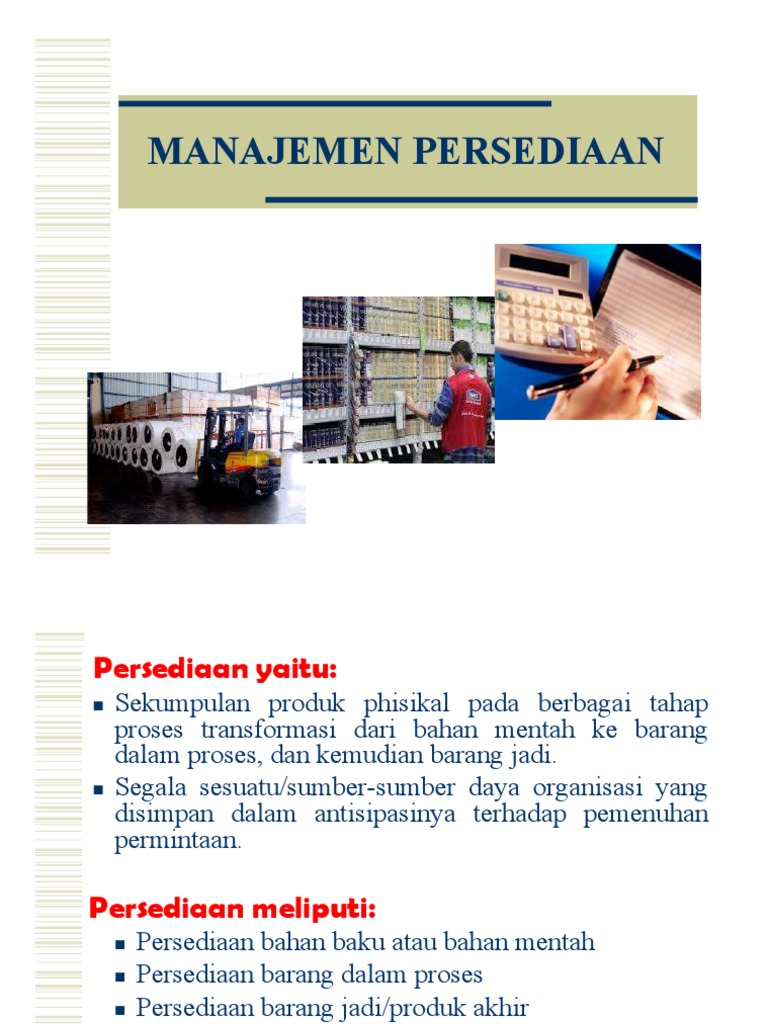 Manajemen Keuangan - Investasi Dalam Persediaan | PDF