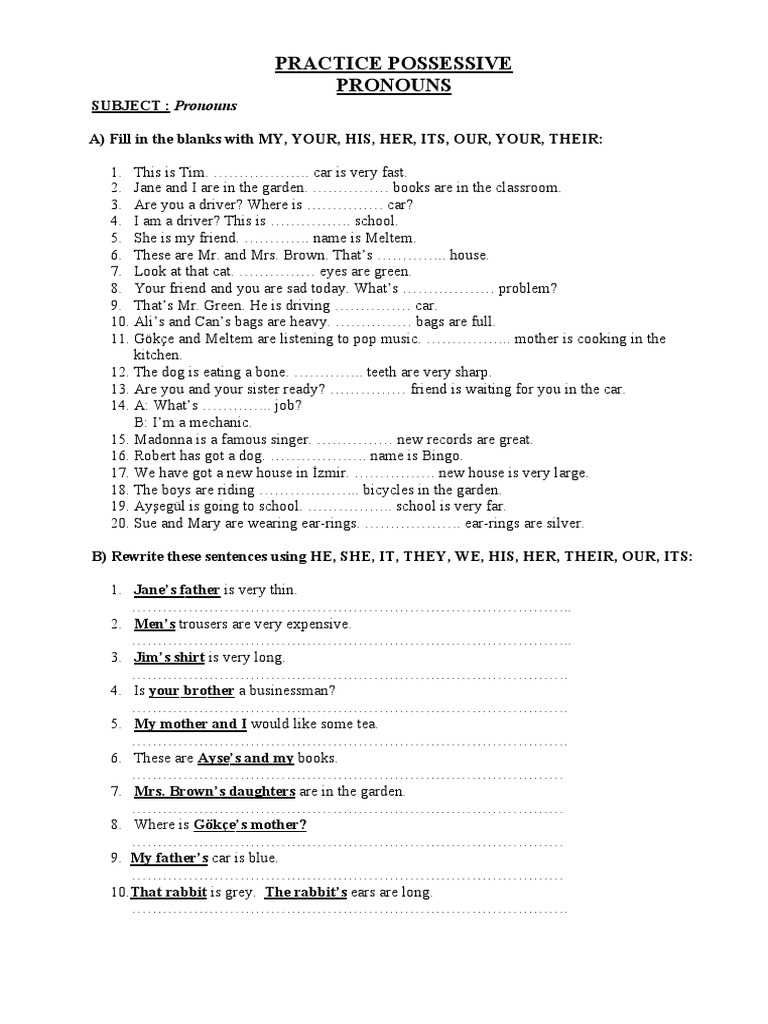 Practice Object Pronouns | PDF