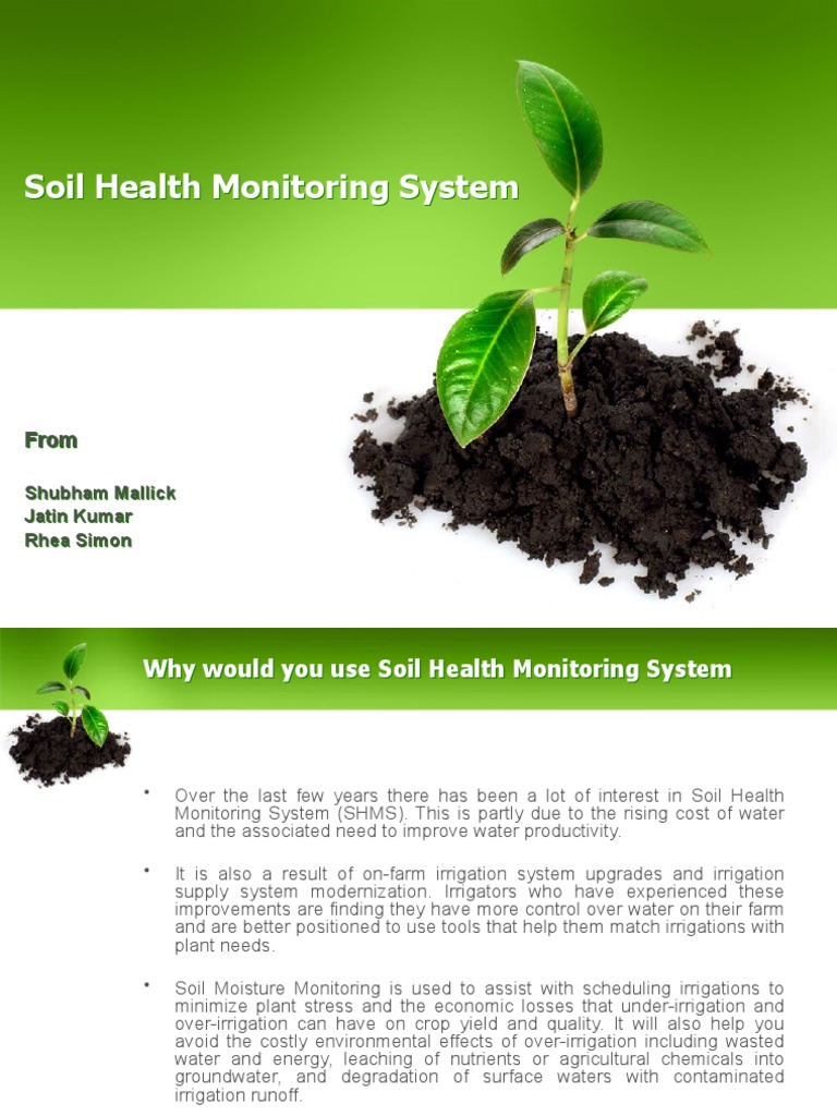 Soil Health Monitoring System | PDF | Soil | Agriculture