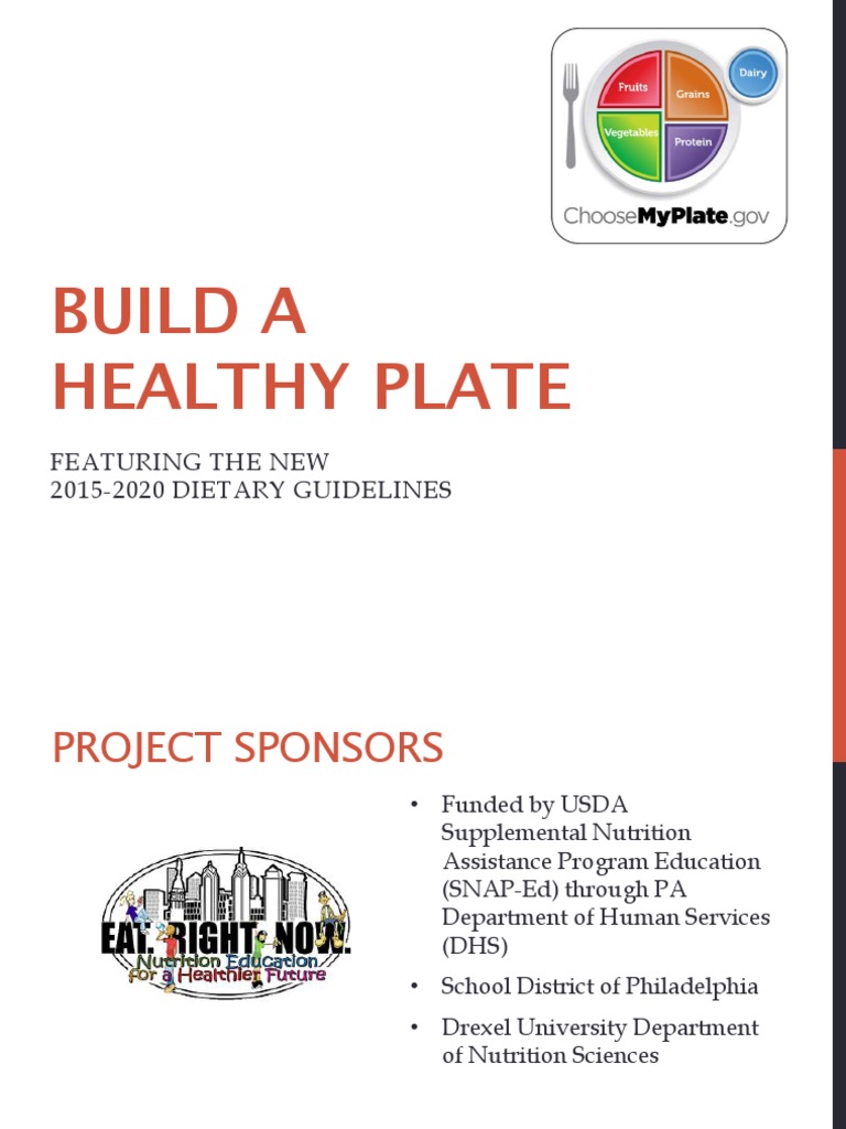 Build a Healthy Plate with MyPlate Guidelines | PDF | Healthy Diet | Foods