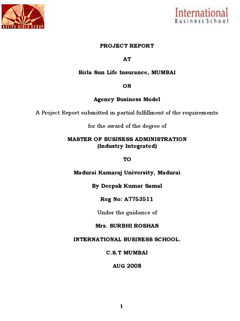 A Project Report Submitted in Partial Fulfillment of The Requirements For The Award of The ...