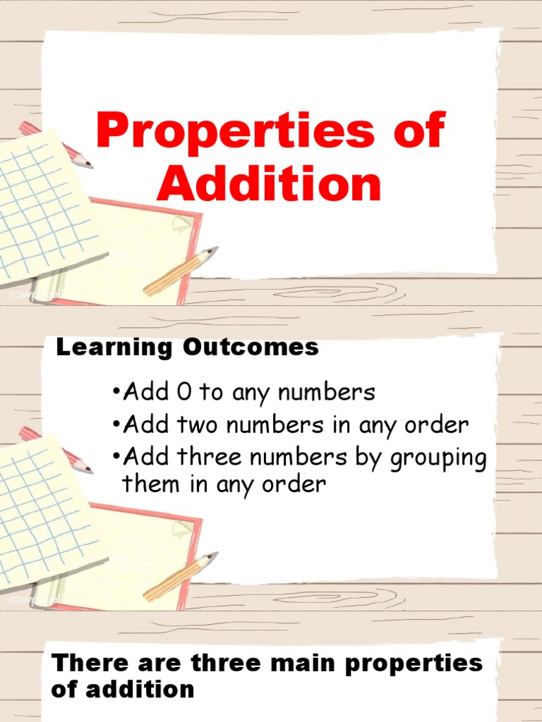 Properties of Addition | PDF