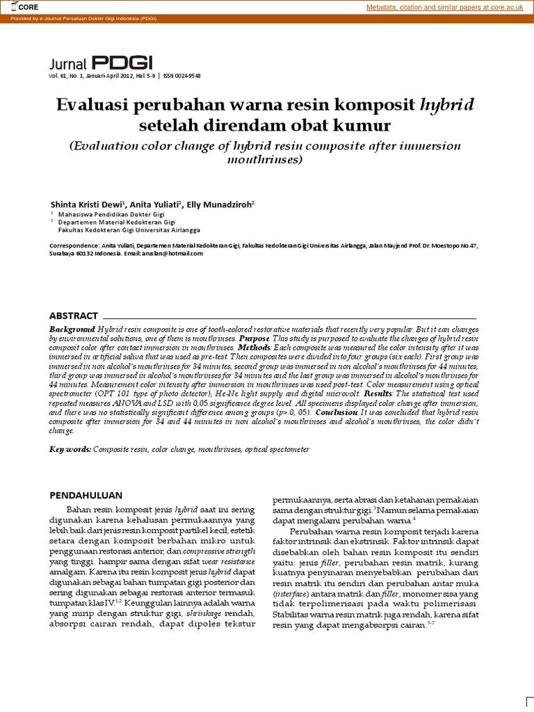 Resin Komposit | PDF