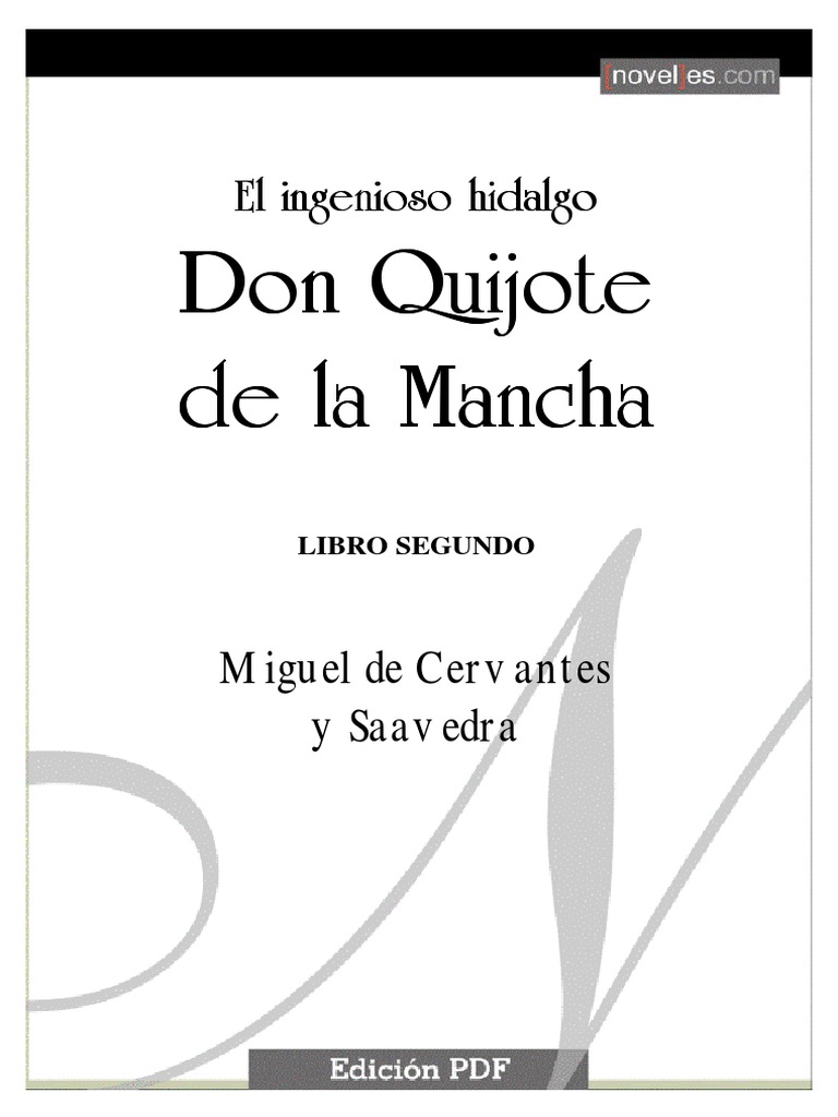 Miguel de Cervantes Saavedra - Don Quijote de La Mancha II | PDF | Don ...