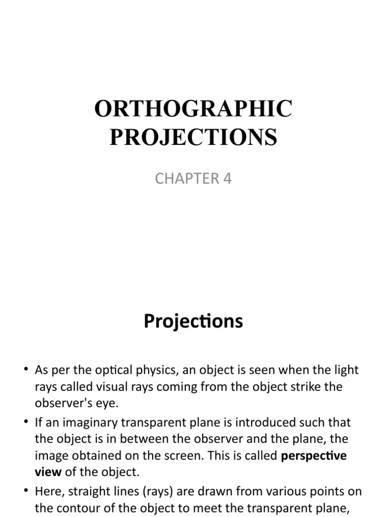 Chapter 4 Orthographic Projections | PDF | Mathematical Objects | Mathematics