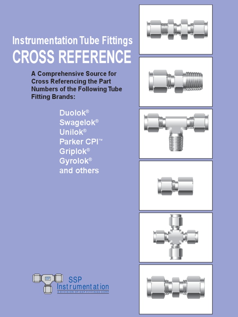 Cross Reference: Instrumentation Tube Fittings | PDF | Pipe (Fluid ...