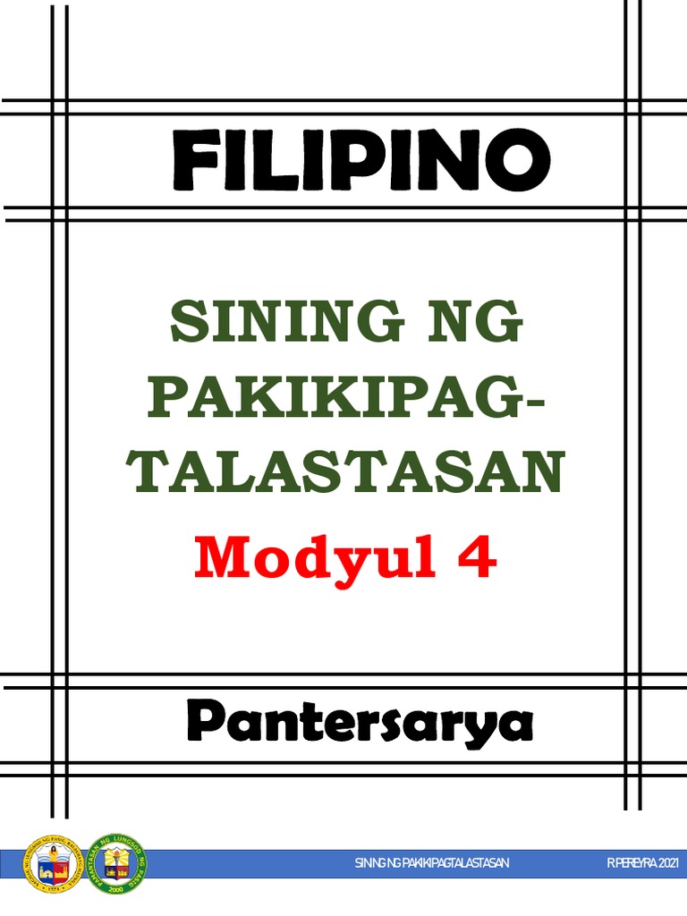 PLP Modyul4 Sining NG Pakikipagtalastasan | PDF