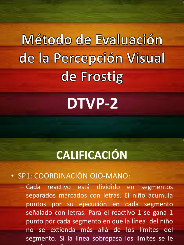 Calificacion Frostig | PDF | Crecimiento personal y profesional ...