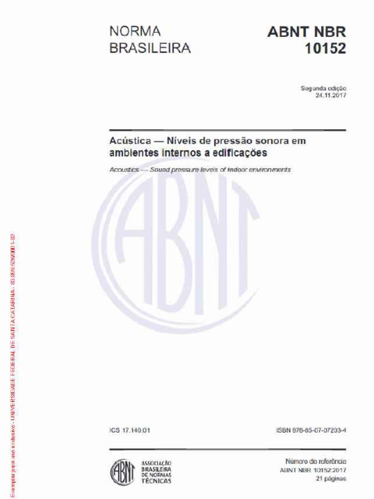 NBR 10152 - 2017 | PDF