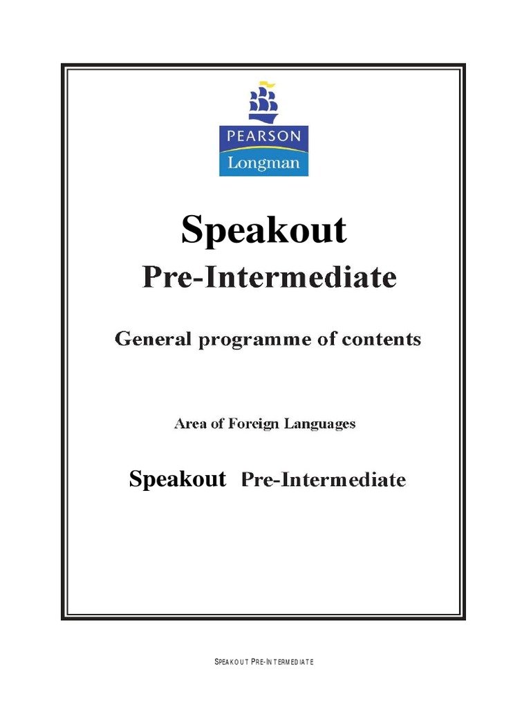 Speakout Pre-Intermediate: Unit 1 & 2 Overview | PDF | Vocabulary ...