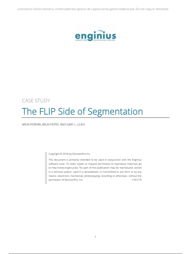 Flip Case Study | PDF | Market Segmentation | Educational Technology