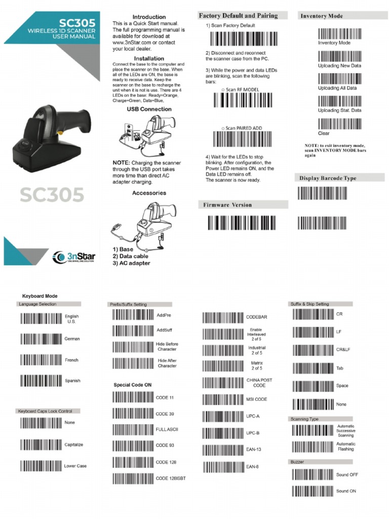 SC305 User Manual | PDF