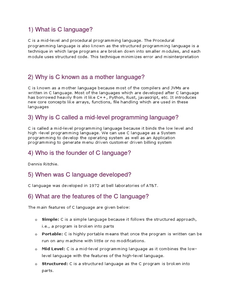 Interview Quetion C Pdf Pointer Computer Programming Variable Computer Science