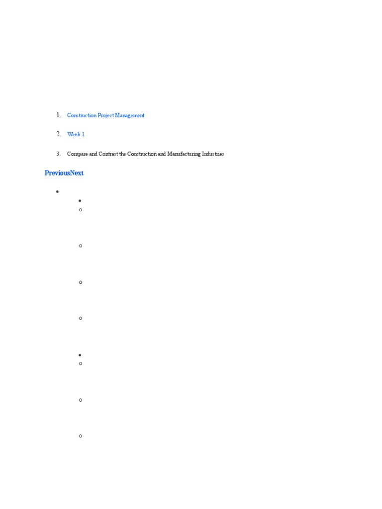 Construction vs. Manufacturing | PDF | Marketing | Customer