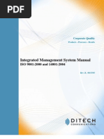 IMS (Integrated Management System) Manual | PDF | Iso 9000 | Employment