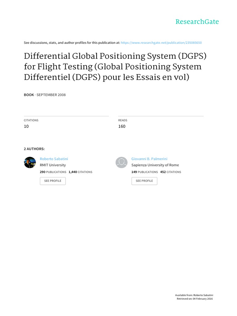 Differential Global Positioning System D | PDF | Global Positioning ...