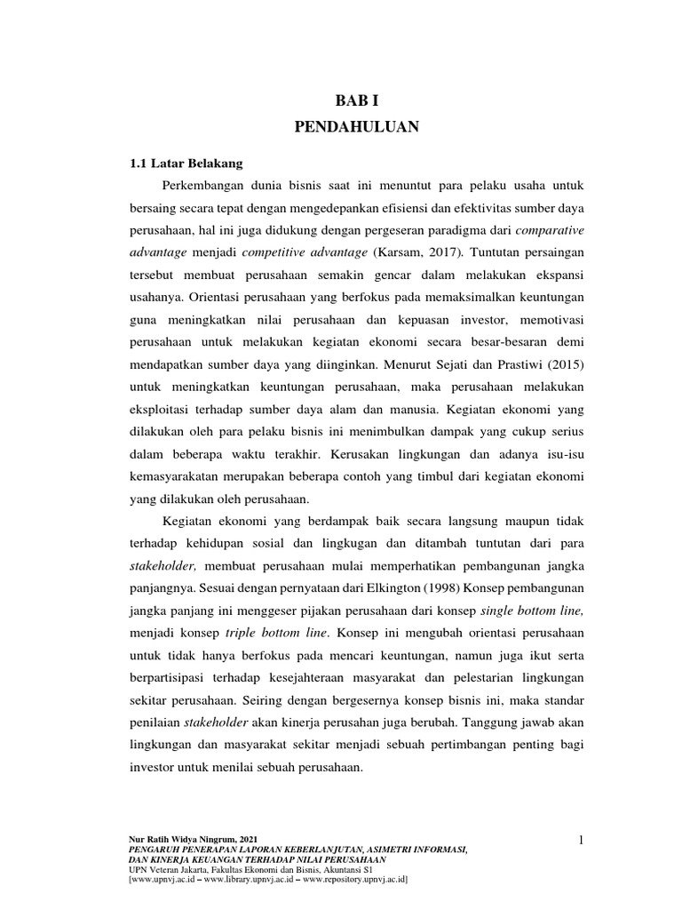 Bab 1 | PDF