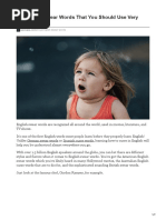 Common English Swear Words Explained | PDF | Profanity | Vocabulary