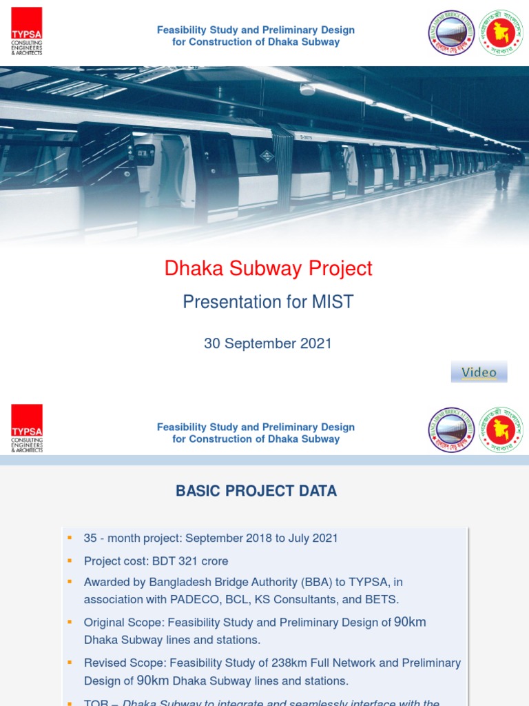 DHK Subway Proj | PDF | Transport
