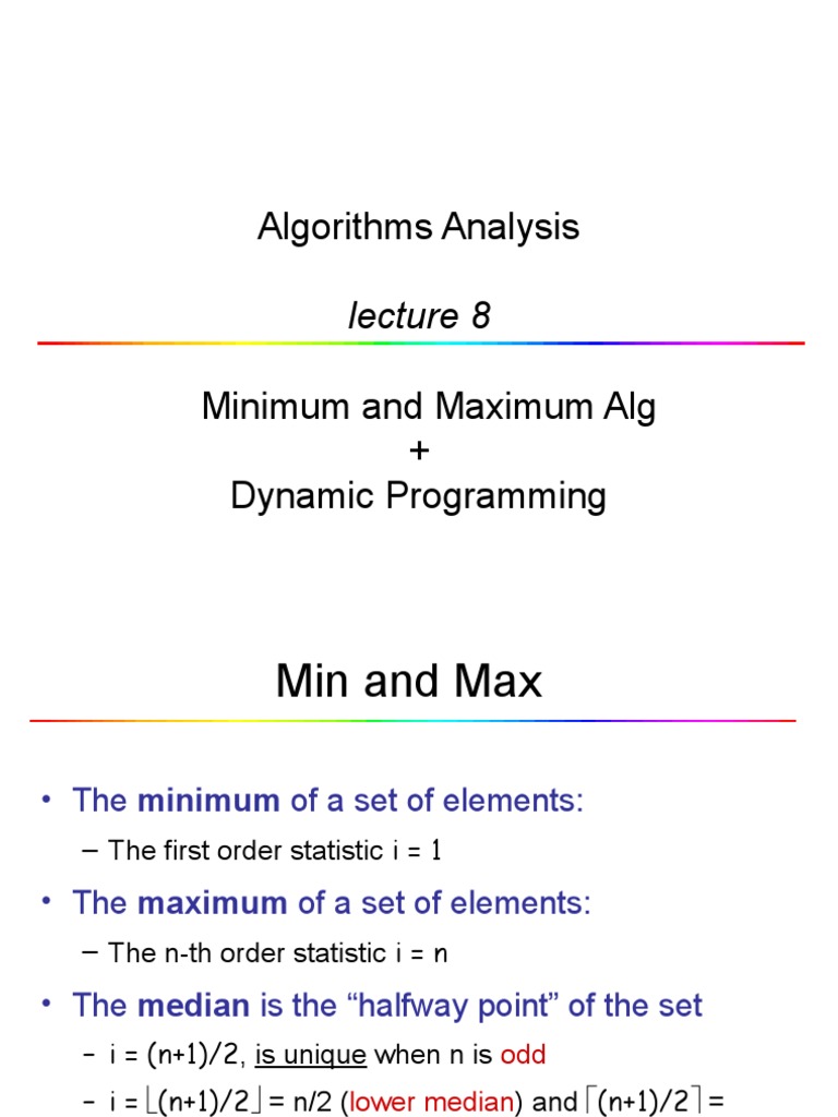 Algorithms Analysis: Minimum and Maximum Alg | Download Free PDF ... Algorithms Analysis: Minimum and Maximum Alg | Download Free PDF ...