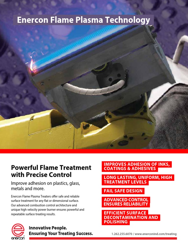 Enercon Flame Plasma Technology Pdf Adhesion Applied And